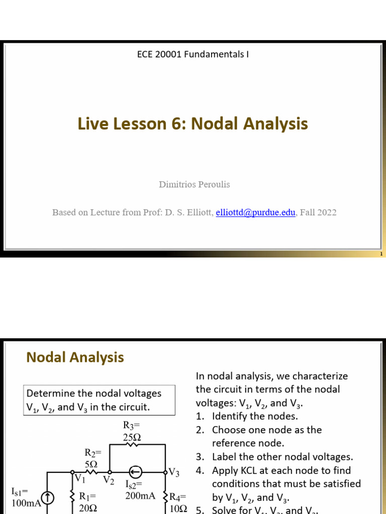 Nodal Analysis 6 | PDF | Electrical Engineering | Electricity