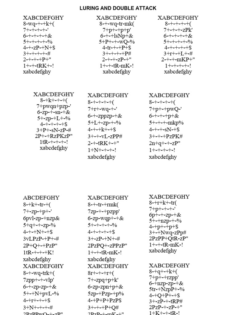 Luring and Double Attack | PDF