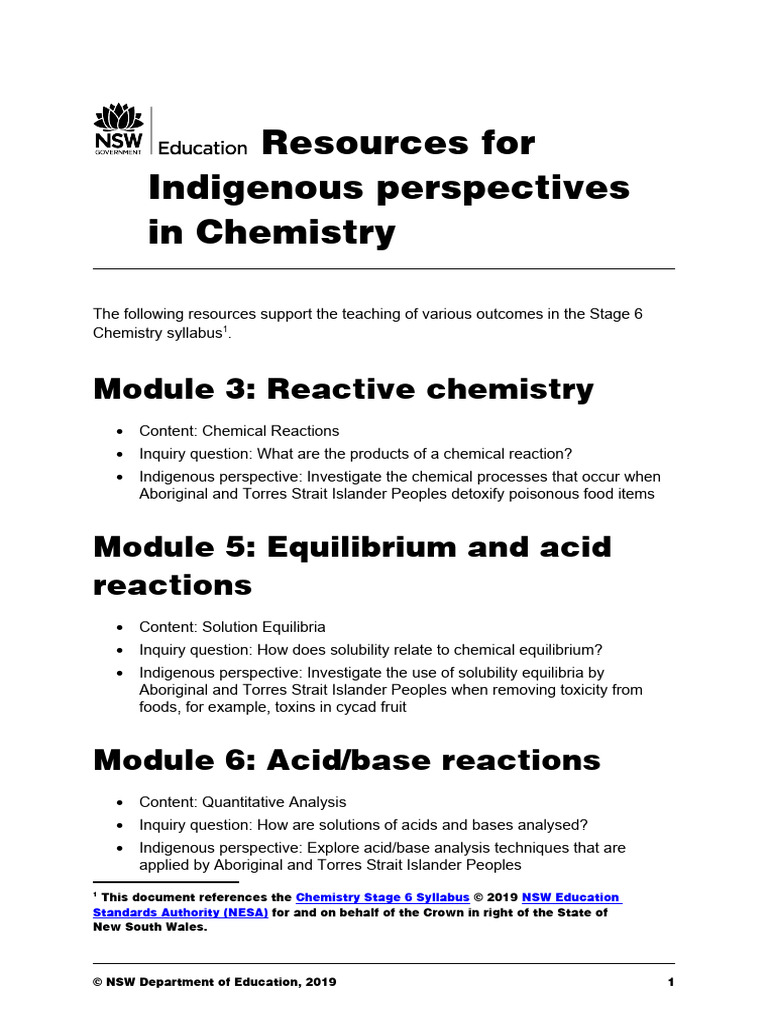 Indigenous Chemistry Resources | PDF | Indigenous Australians ...