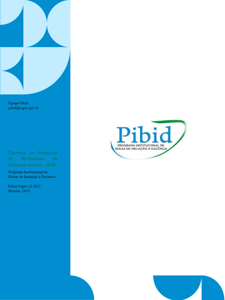 Portfólio de Iniciação à Docência Pibid | PDF | Escolas