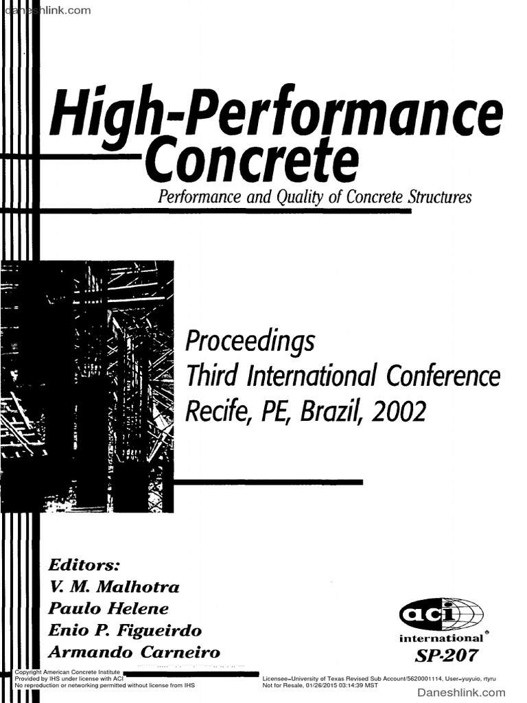 Aci sp-207-2002 | PDF