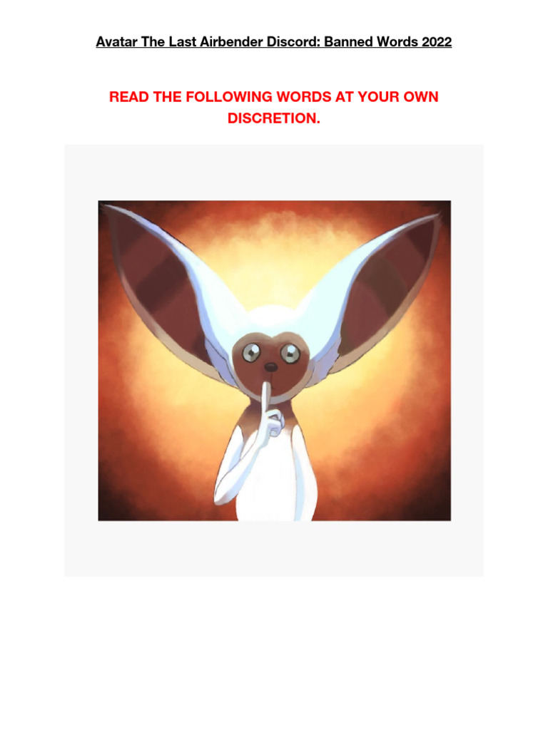 ATLA - Banned Words | PDF | Masturbation | Animal Reproductive System