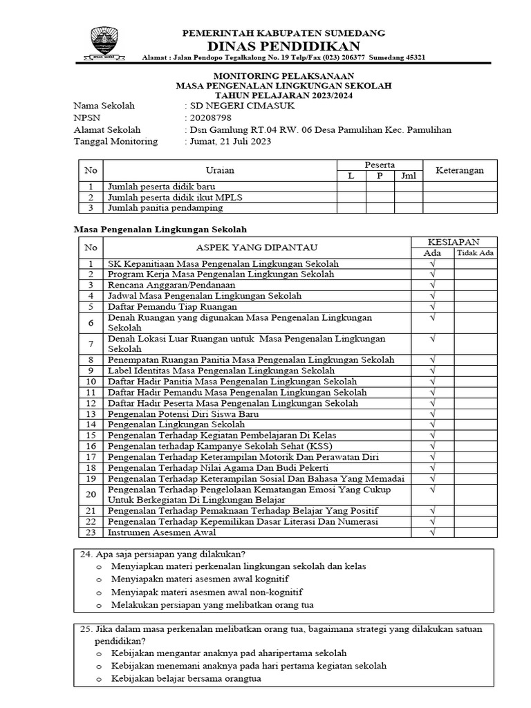 Instrumen Monitoring Mpls 2023 2024 Pdf 
