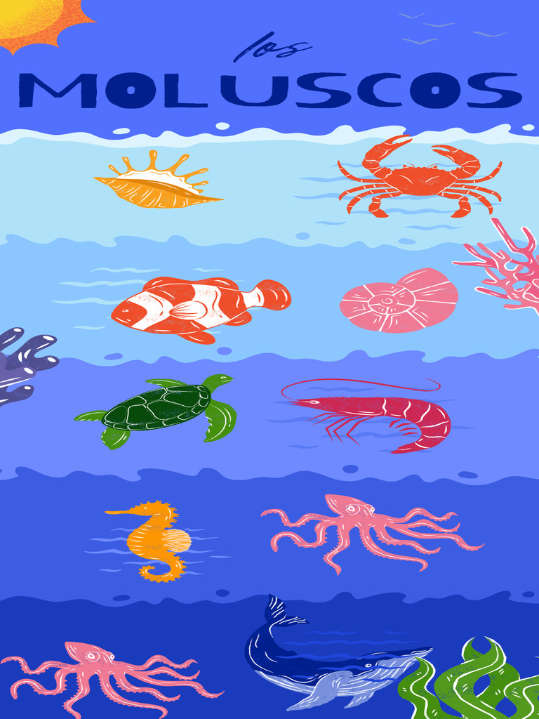 Blue Illustrative Sea Animals Infographic | PDF