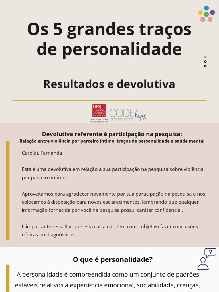 Teste de Personalidade | PDF | Psicologia | Conceitos psicológicos