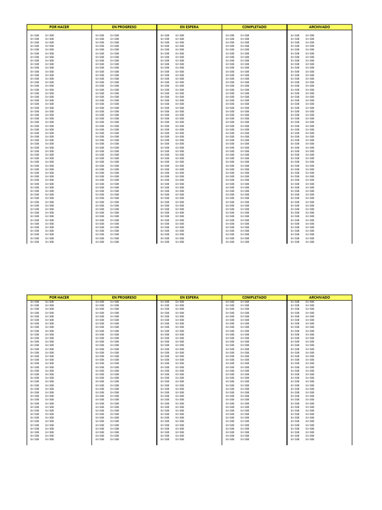Tablero Kanban - PW1 | PDF