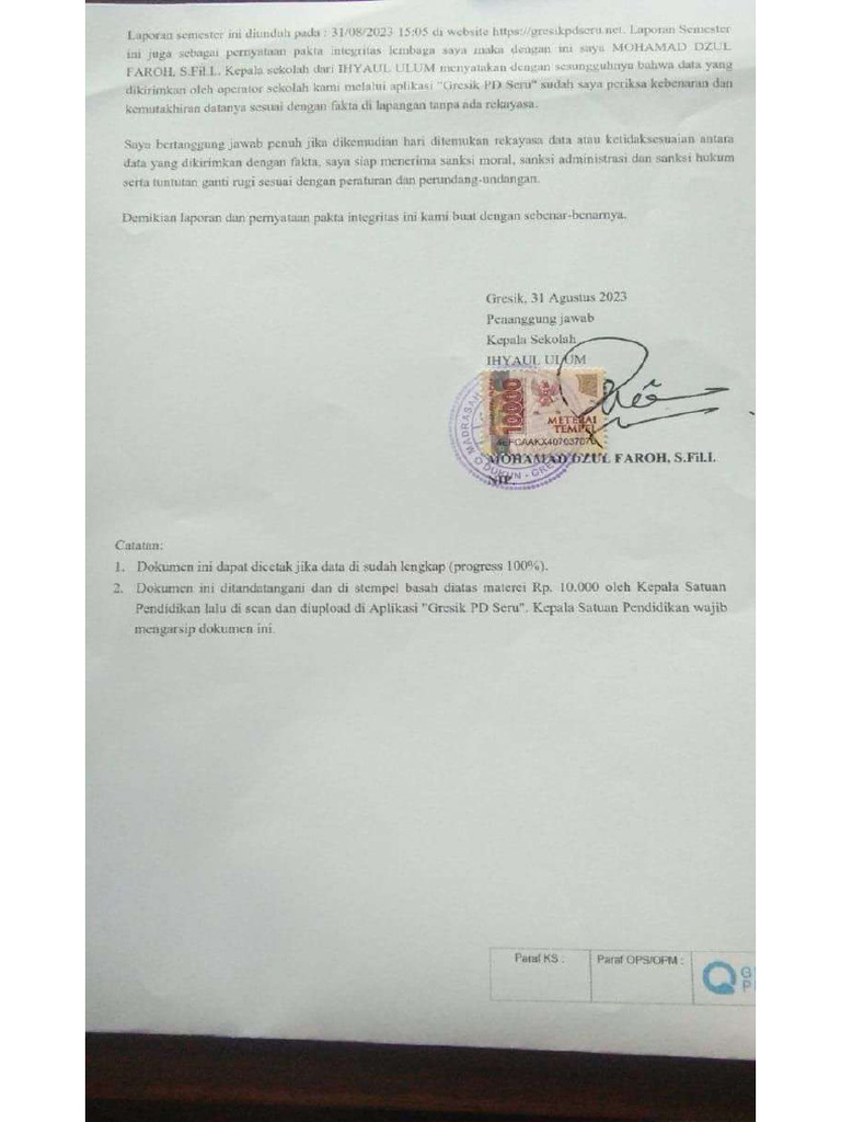 Pakta MDTA IHYAUL ULUM | PDF