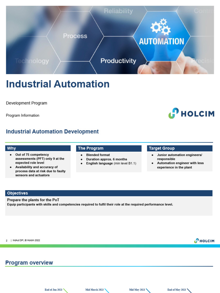 Industrial Automation Development Program Info | PDF | Instrumentation | Automation