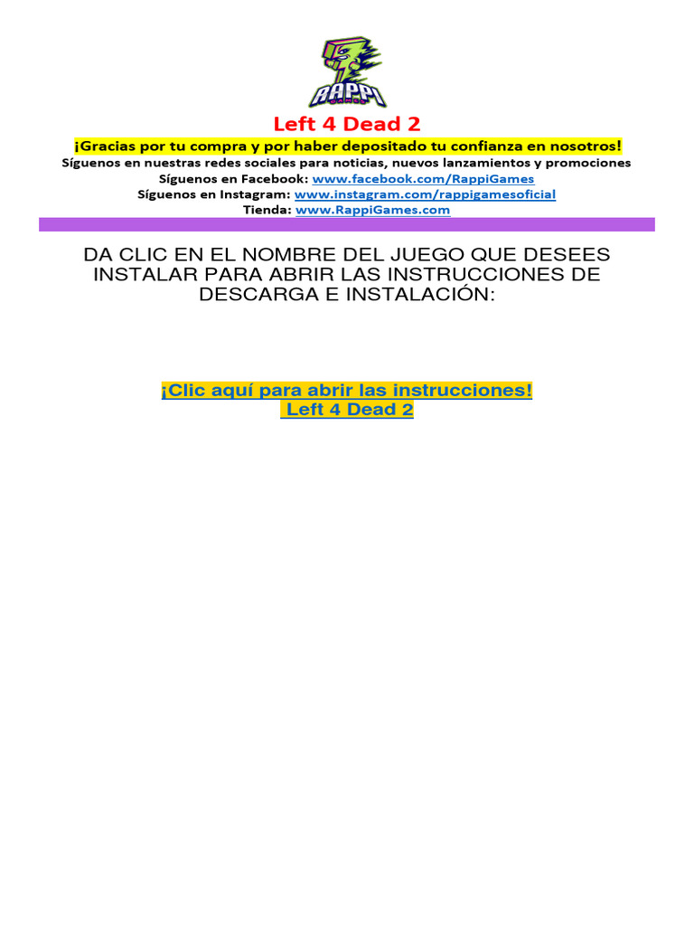 Left 4 Dead 2 | PDF | Juegos y actividades