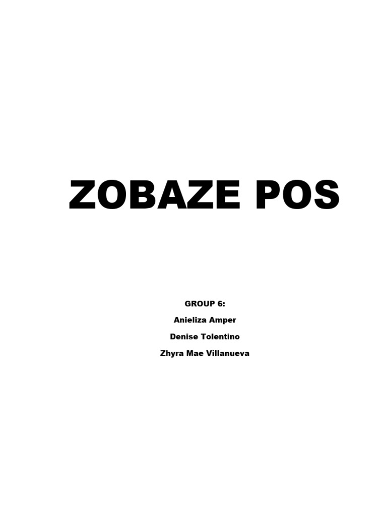 Group 6 - Zobaze Pos | Download Free PDF | Point Of Sale | Barcode