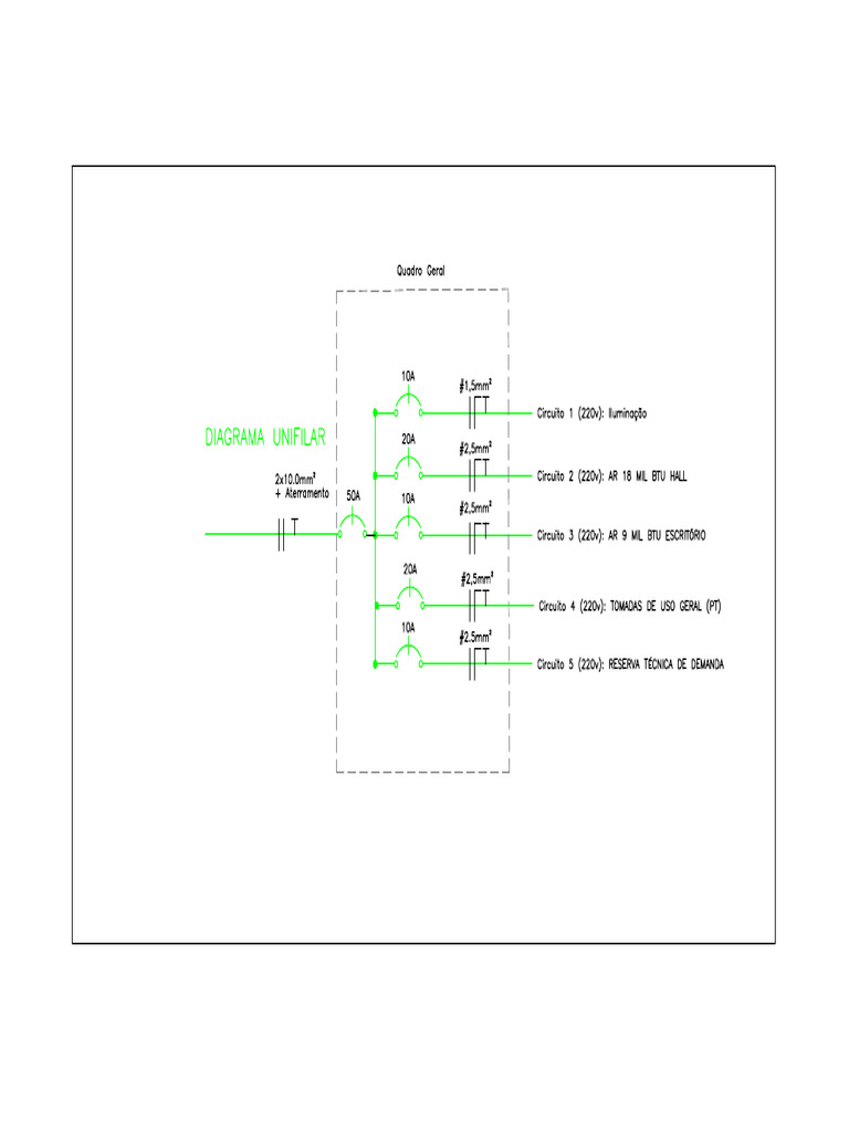 Diagrama Unifilar Model | PDF