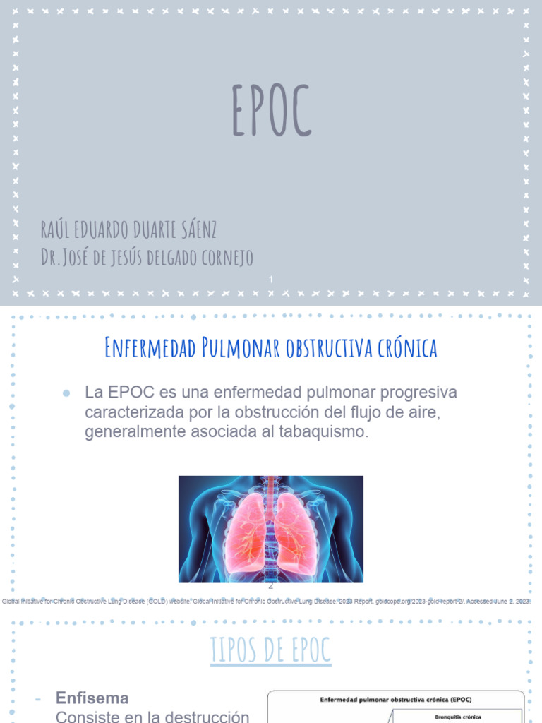 EPOC.pptx (1) | PDF | Causas de la muerte | Epidemiología