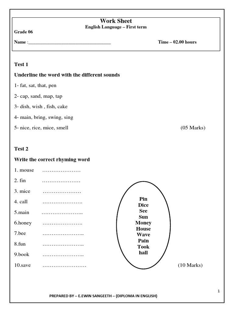Grade 6 Grammar Worksheets Pdf English Grammar: Active And Passive
