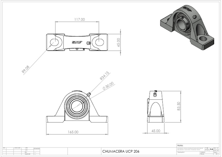 Plano Chumacera UCP 206 Tlaxcala | PDF