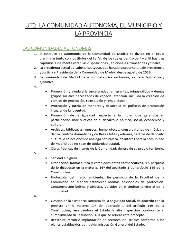 Ut2. Actividades CC - Aa | PDF | Madrid | Gobierno local