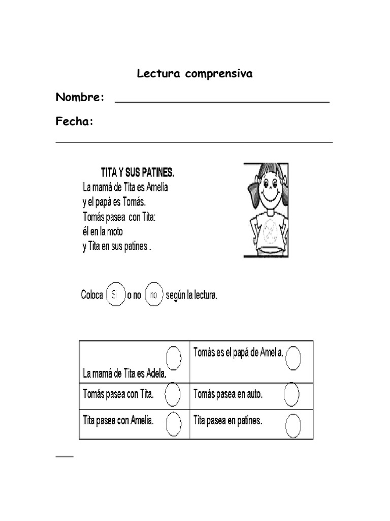 .Guia Comprension Lectora Primero Basico | PDF