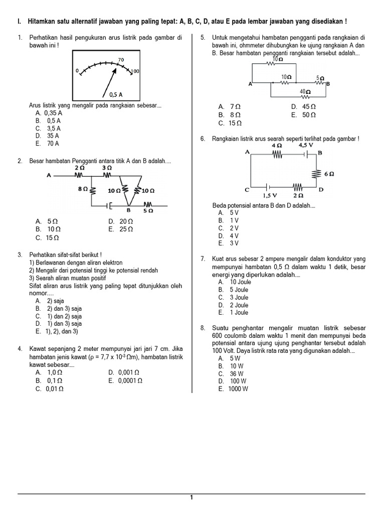 Soal Pas Fisika Kelas Xii | PDF