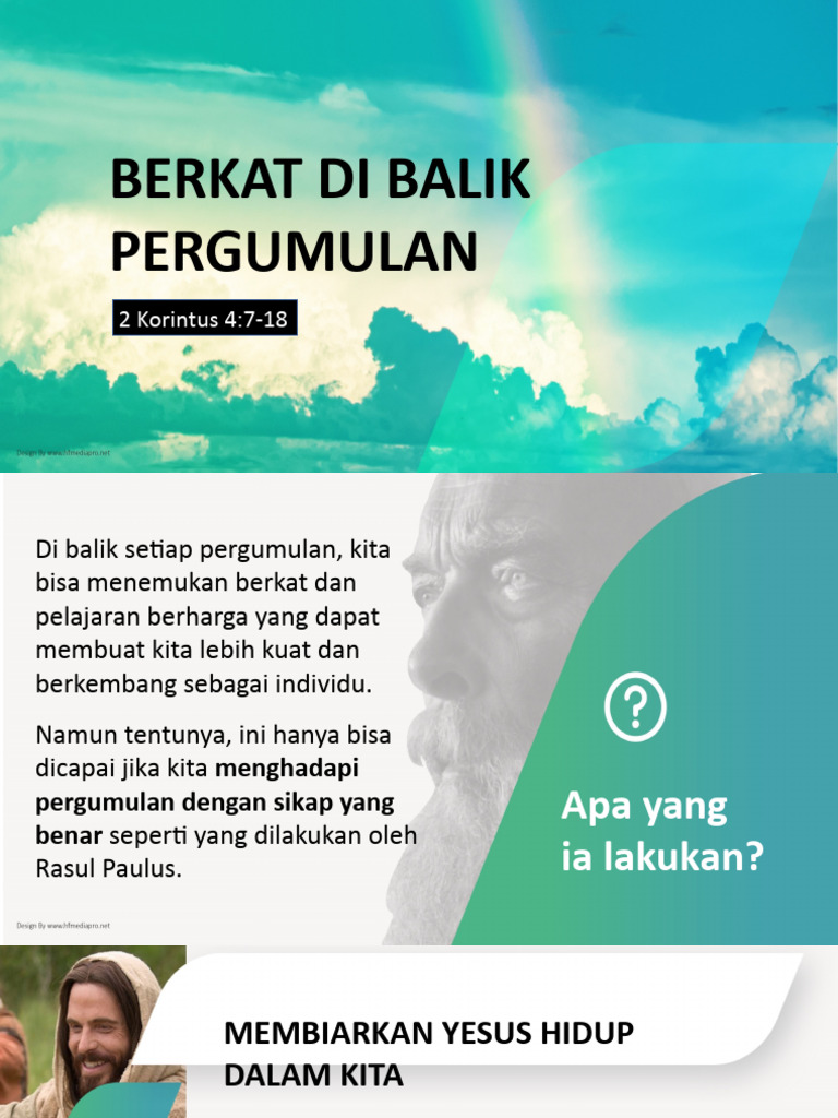 Berkat Di Balik Pergumulan | PDF | Pengembangan Diri | Kesehatan Holistik