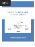 Modul Gamtek Standar Gambar Teknik | PDF