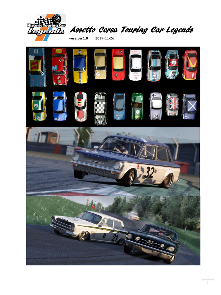 Assetto Corsa Touring Car Legends Mod | PDF | Mini | Sports Cars