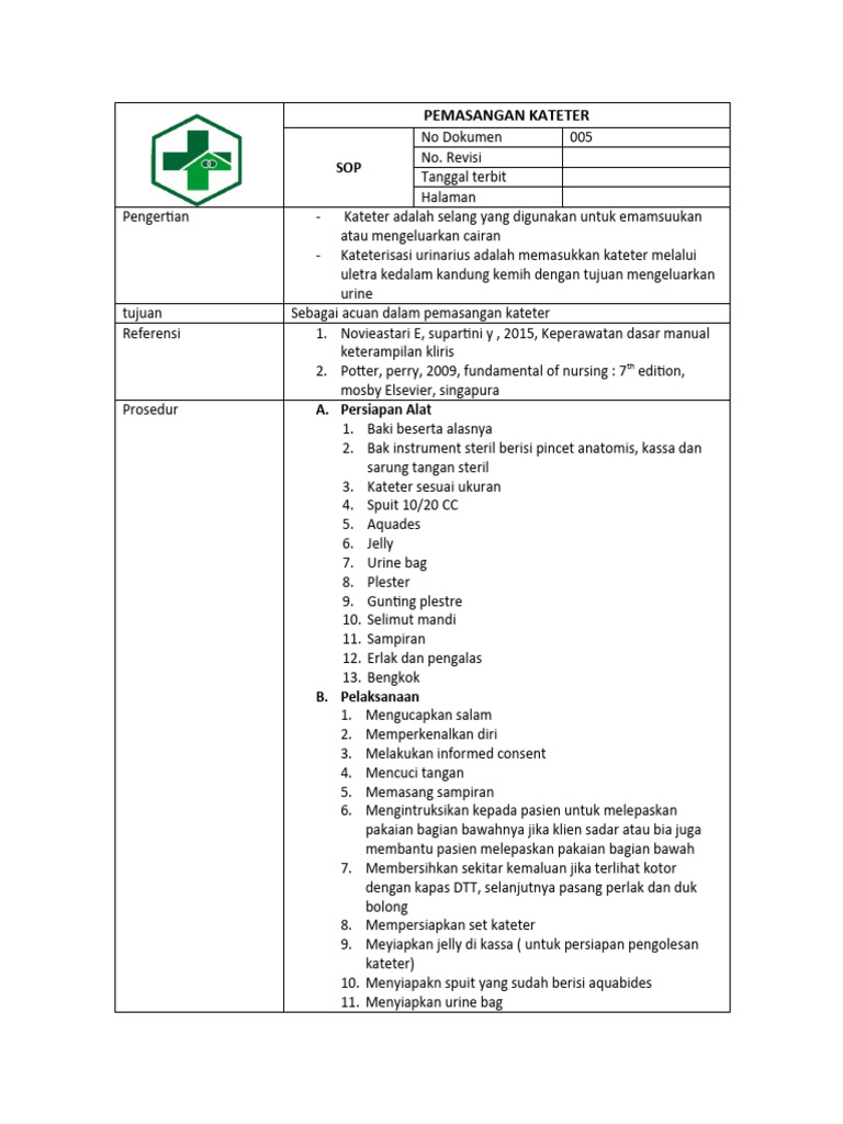 Pemasangan Kateter | PDF