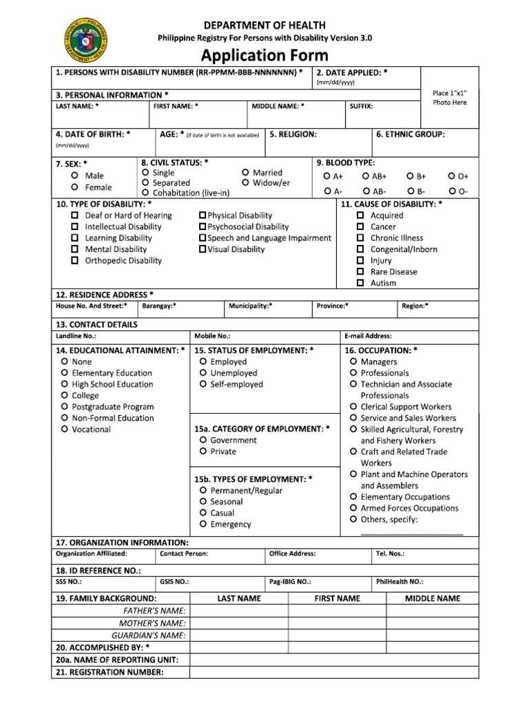 Disability Form | PDF