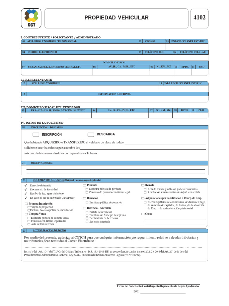 Form 4102 | PDF | Documentos legales