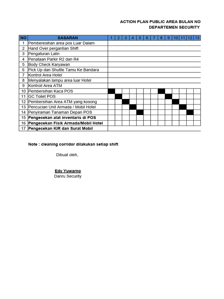 Action Plan Security | PDF