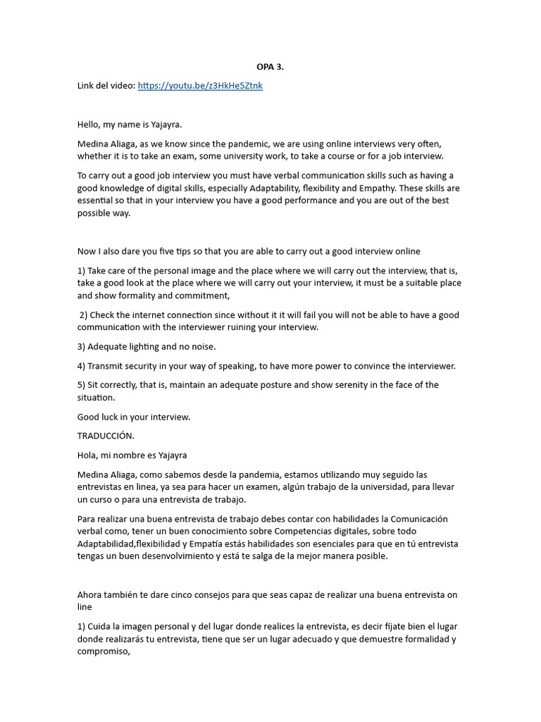 Opa 3 | PDF | Crecimiento personal y profesional