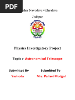 Astronomical Telescope Physics | PDF