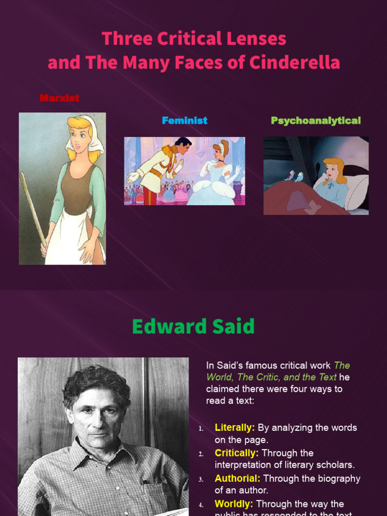Critical Lenses Cinderella1 | PDF | Sigmund Freud | Id