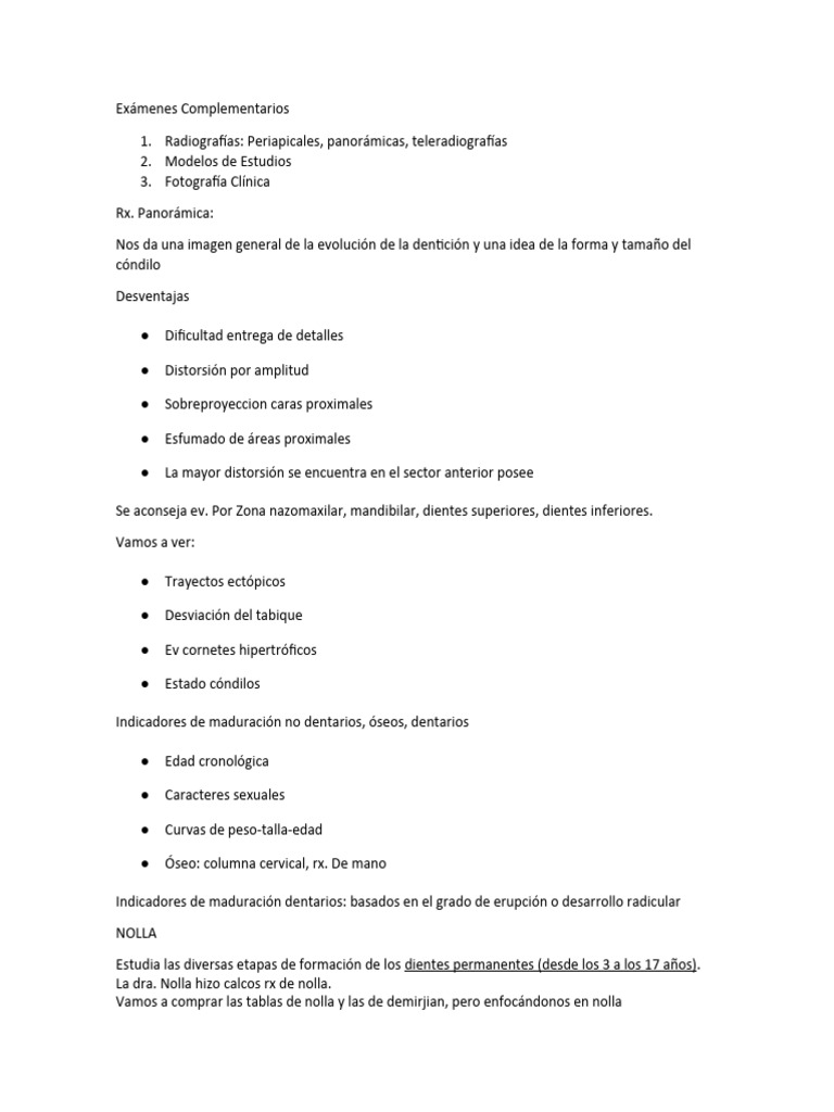 Examenes Complementarios. Rx. Modelos y Fotografias | PDF | Diente ...