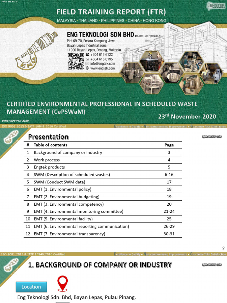 Cepswam FTR Slide | PDF | Waste Management | Waste