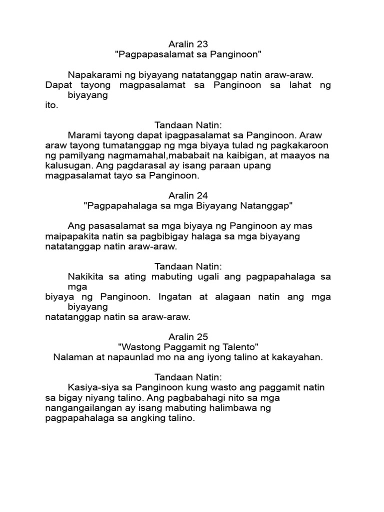 Esp 4th Quarter | PDF