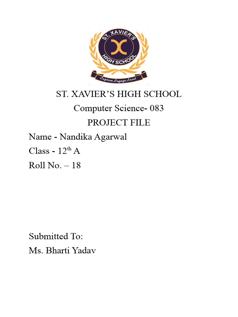 Project File Pdf