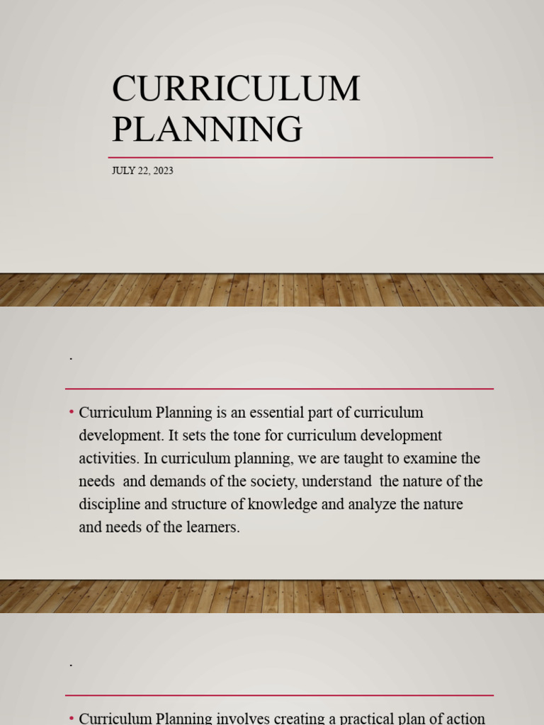 Curriculum Development | PDF | Curriculum | Learning