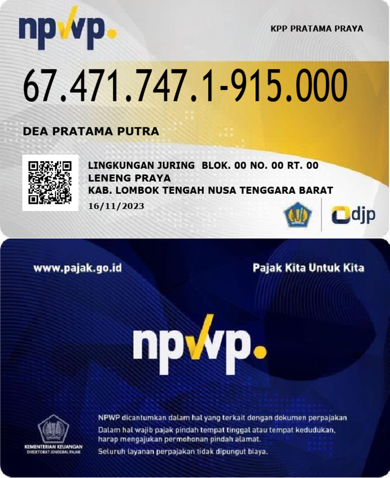 NPWP PUTRA | PDF