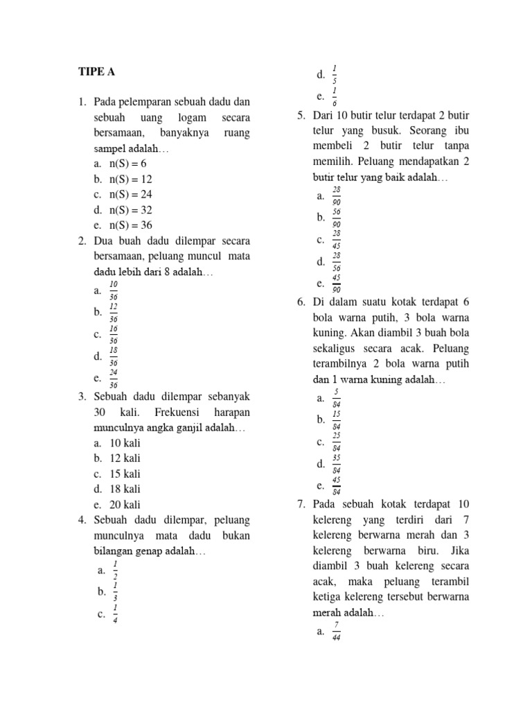 Soal Remidi Kelas Xii 3-Tipe A | PDF