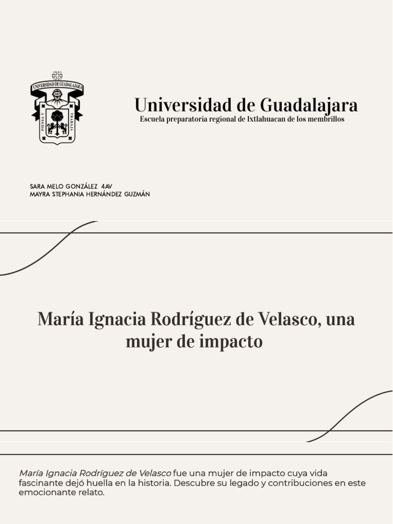 Maria Ignacia Rodriguez de Velasco | PDF
