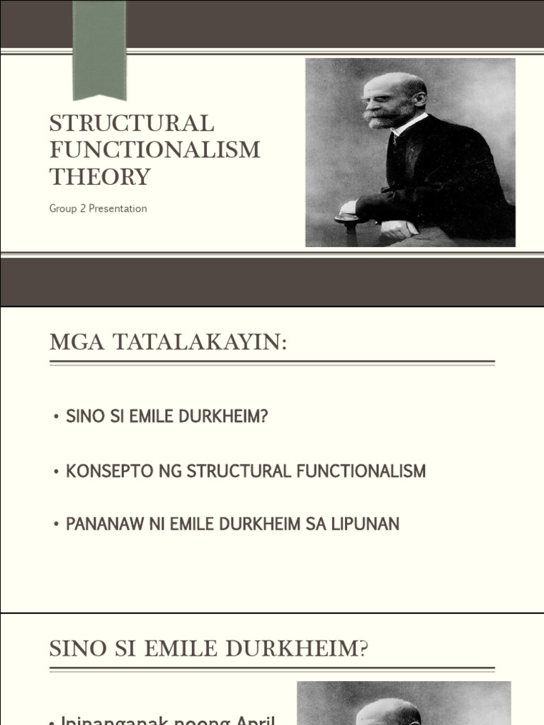 Structural Functionalism Theory | PDF