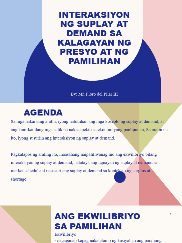 Interaksiyon NG Suplay at Demand | PDF