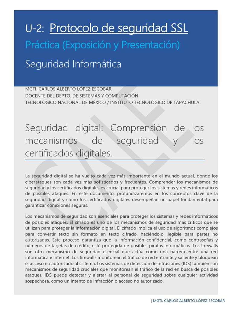 Práctica Certificado SSL | PDF | Transport Layer Security | Autenticación