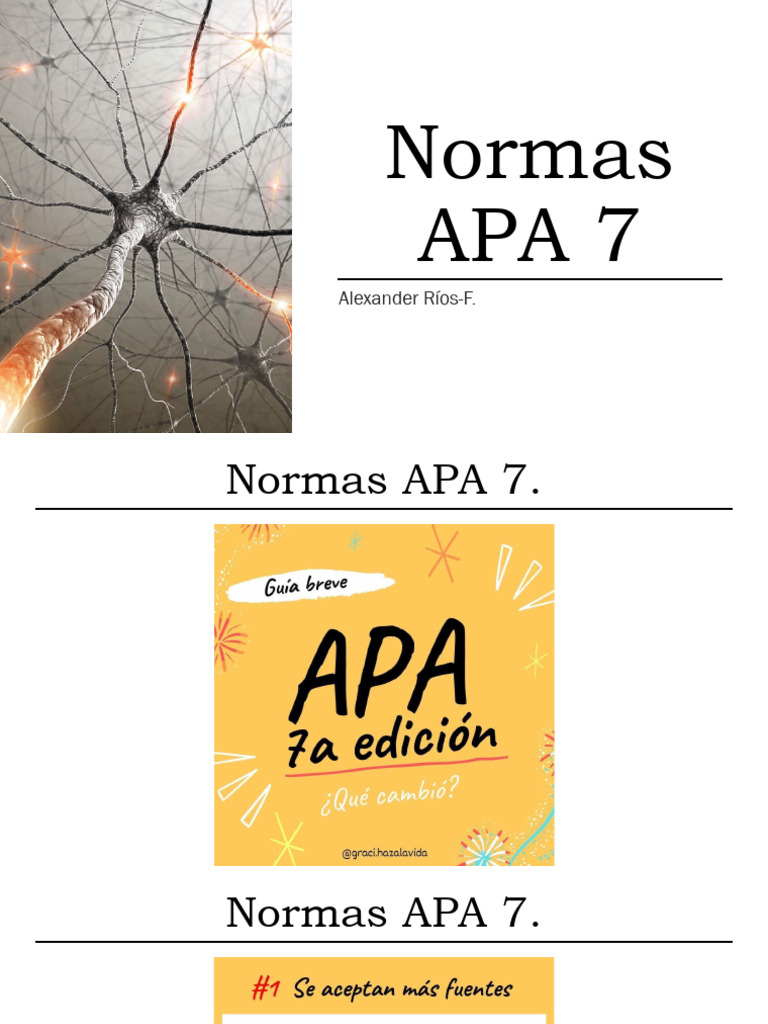 Resumen Normas APA 7 - Citas y Referencias | PDF