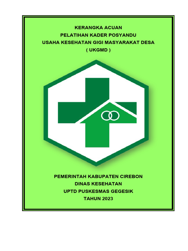Kak Pelatihan Kader Ukgmd | PDF