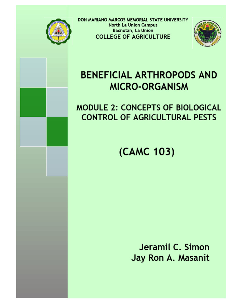 Bam Module 2 Concept of Biological Control of Agriculture Pest | PDF ...