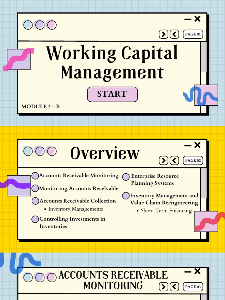 Module 3B - Working Capital Management | PDF | Inventory | Enterprise Resource Planning