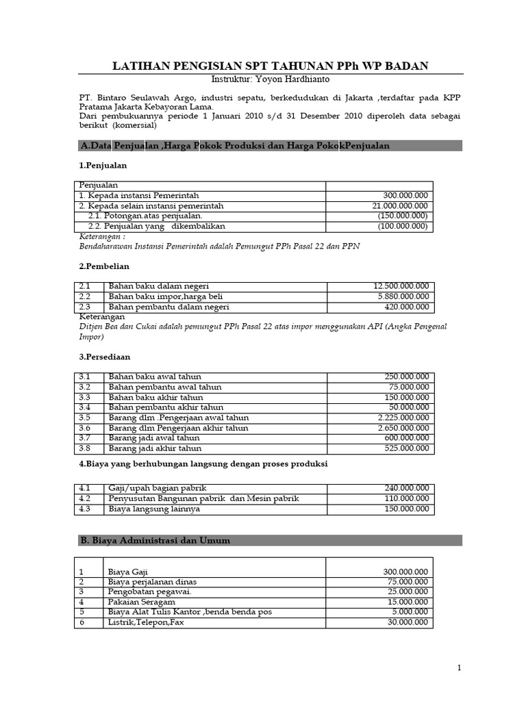 Soal Lat-Bintaro Seulawah Argo-Marker 2 | PDF