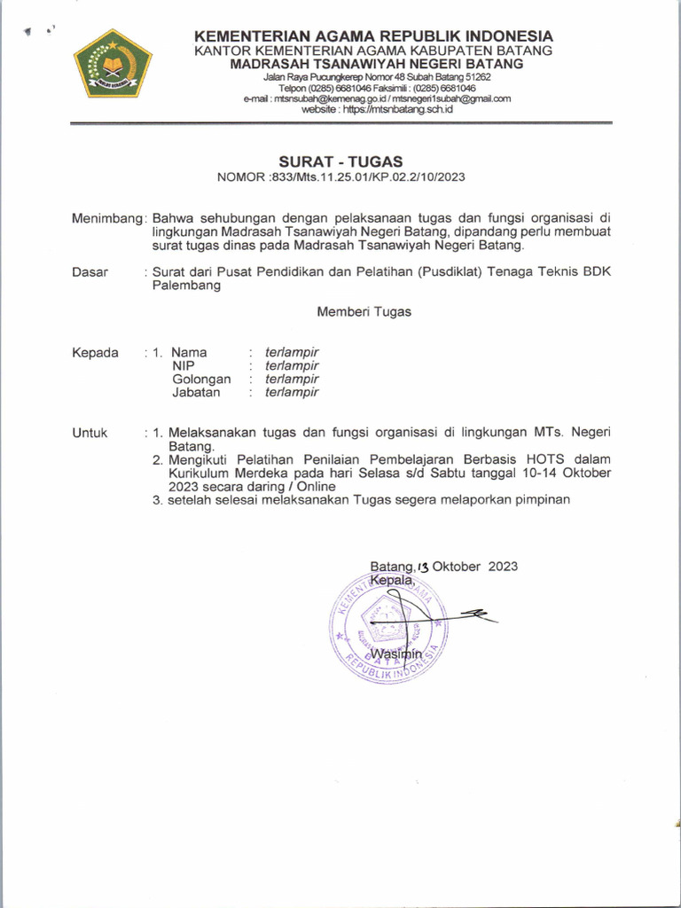 STG Penilaian Pembelajaran Hots | PDF