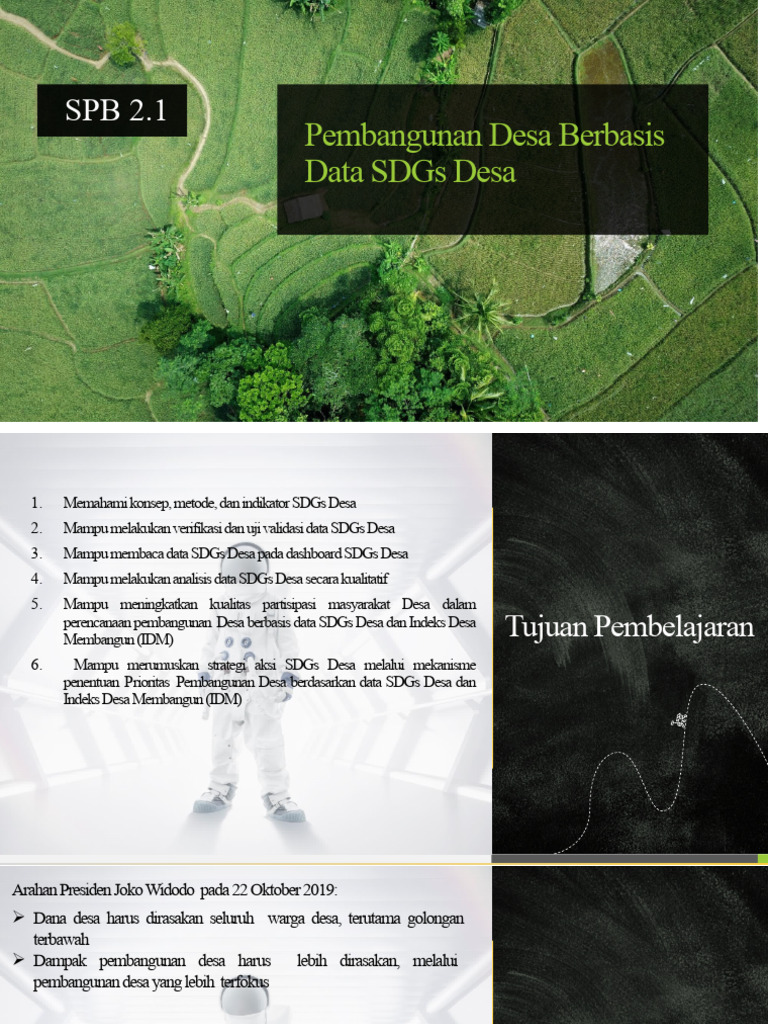 SPB 2.1 Pembangunan Desa Berbasis Data SDGs Desa | PDF