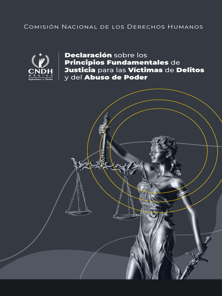 Declaración principios de justicia víctimas delitos y abuso de ...